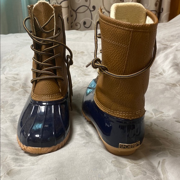 Sporto | Shoes | Sporto Women Waterproof Duck Boots Brown And Black ...